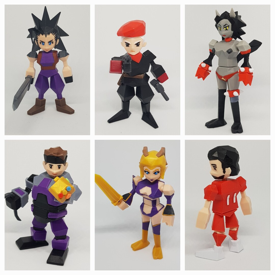 Custom Low Poly Style Figure / Final Fantasy 7'ify - Etsy