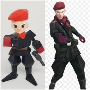 Custom Low Poly Style Figure / Final Fantasy 7'ify Yourself - Etsy