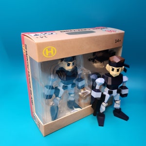 Solid Snake Custom Figure With Cardboard Box - Etsy