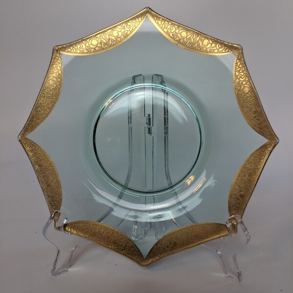 Depression Glass With Gold Trim - Etsy