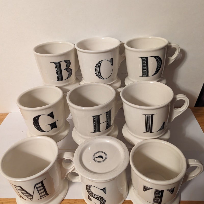 Initial Mugs - Etsy