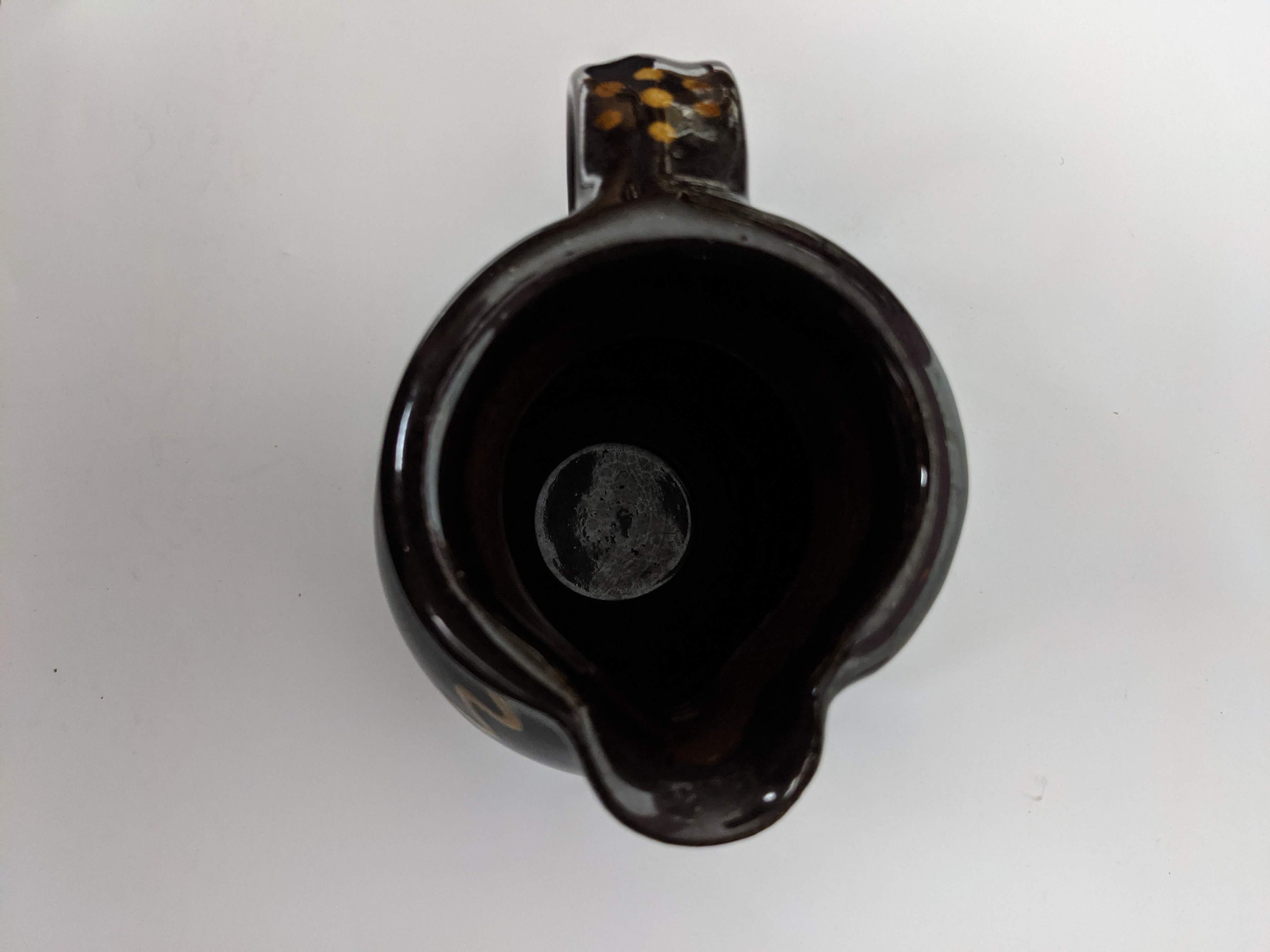 Brown Slipware Jug With Decoration - Etsy