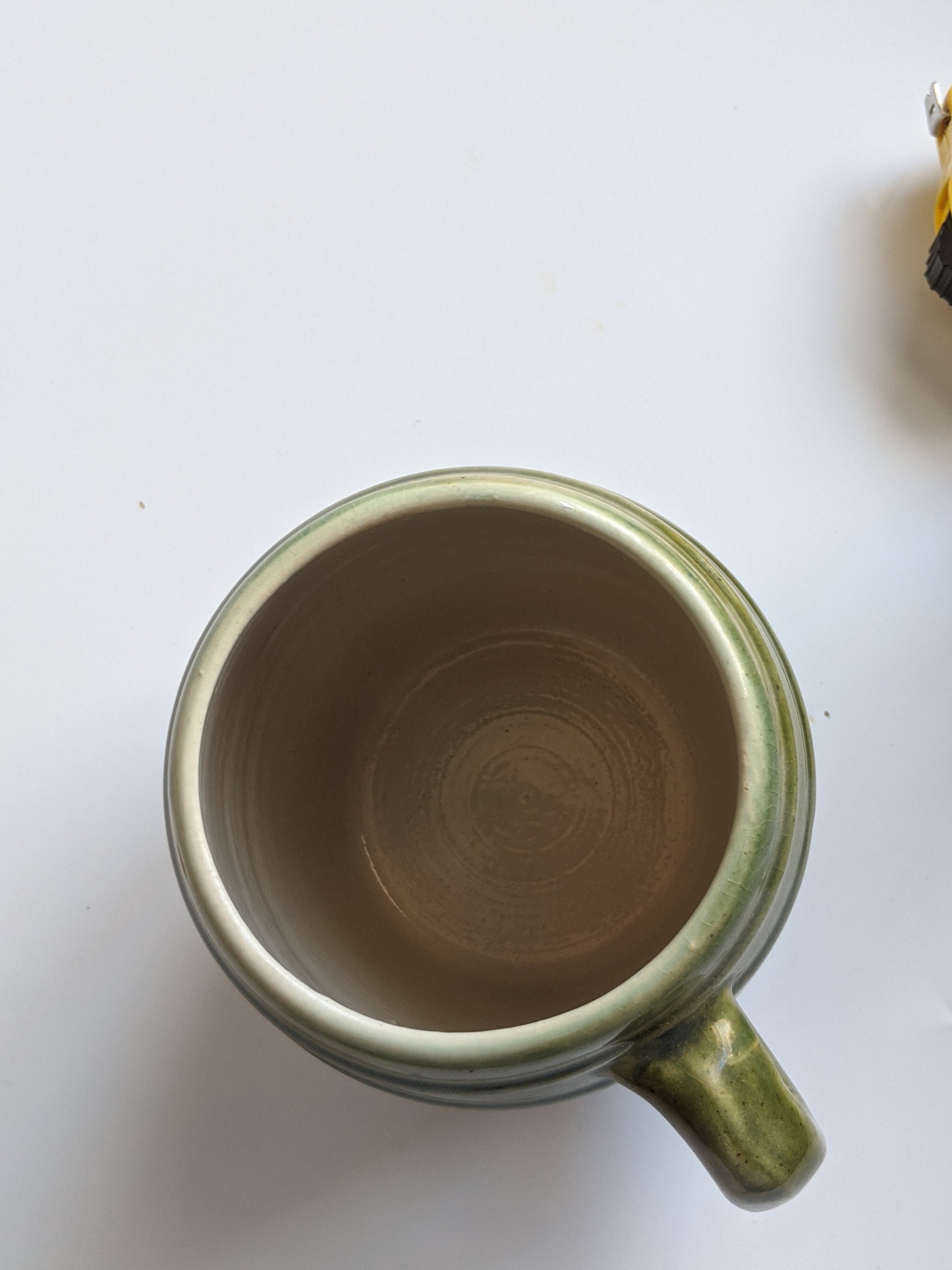 Antique Green Stoneware Mug - Etsy