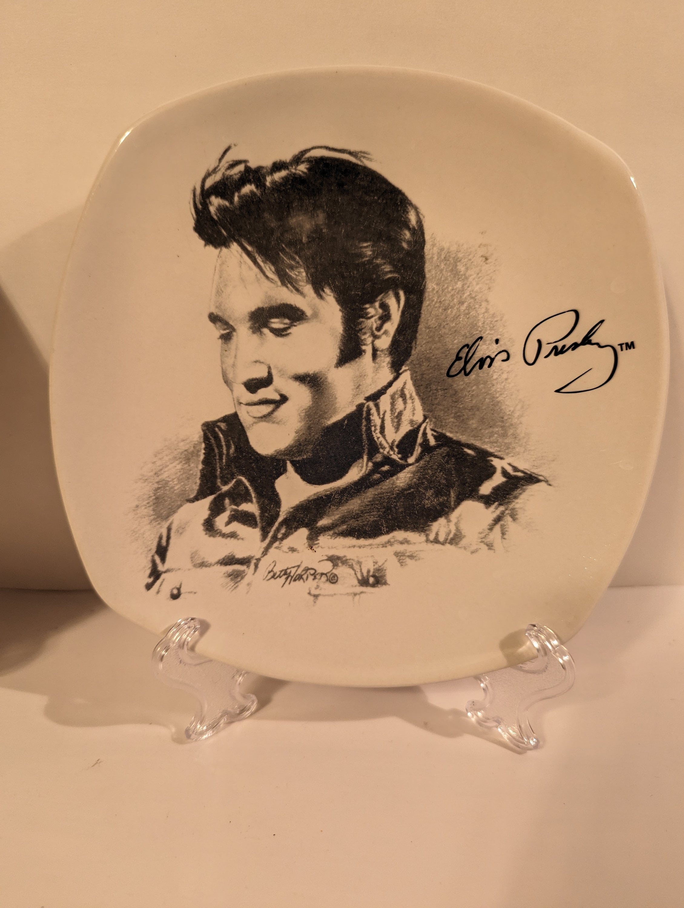 Elvis Presley - Pair of Collectible Plates - Etsy