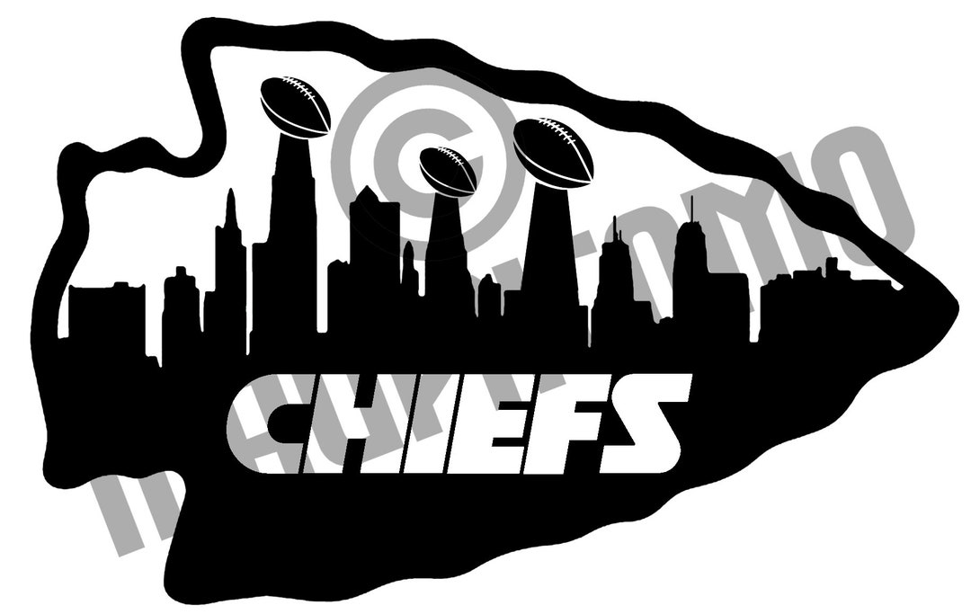 Kansas City Chiefs Skyline 3 Trophy SVG - Etsy