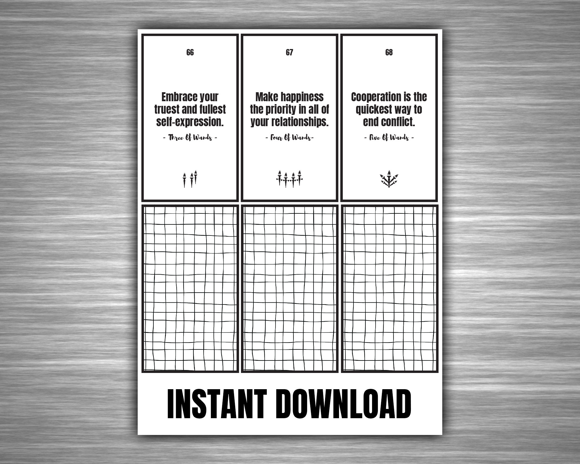 Reality Check Tarot Deck PRINTABLE - Etsy