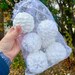 Crocheted Snowballs - White - 6 Count - Handmade - Amigurumi - Gift ...