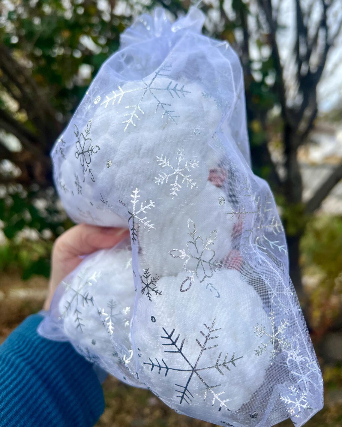 Crocheted Snowballs - White - 6 Count - Handmade - Amigurumi - Gift ...