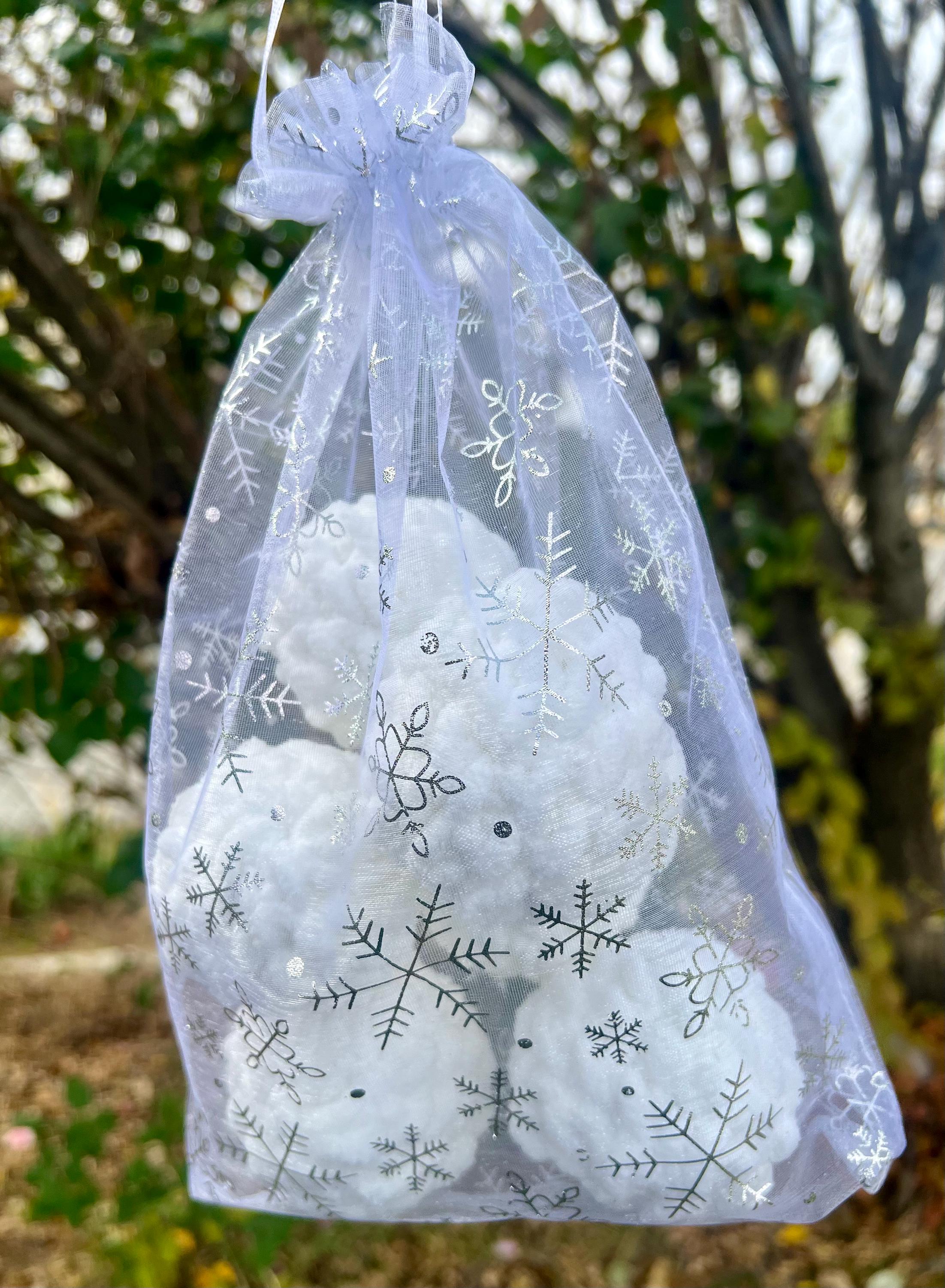 Crocheted Snowballs - White - 6 Count - Handmade - Amigurumi - Gift ...