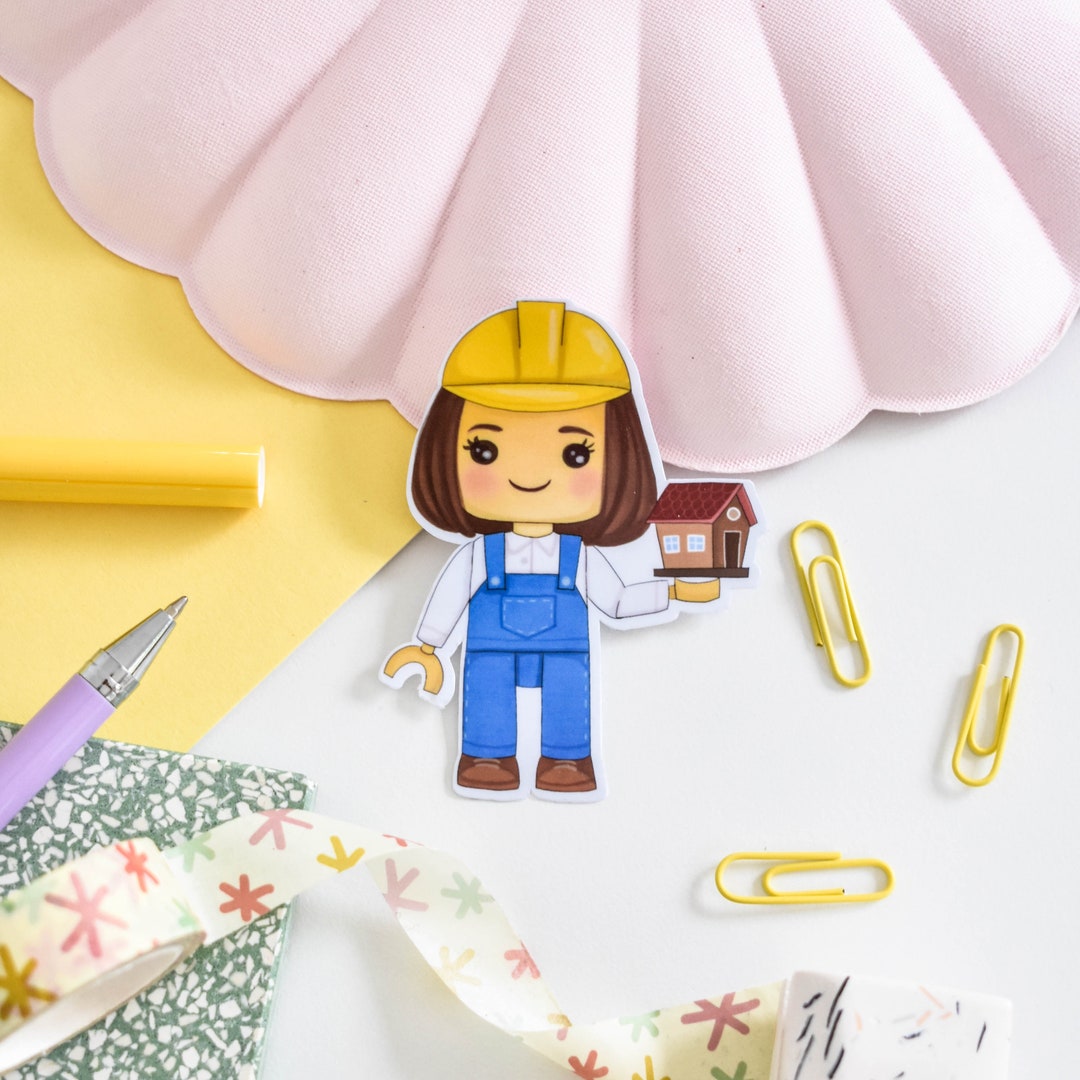 Architect Character Sticker - Vinyl Sticker, Journal Sticker, Laptop ...