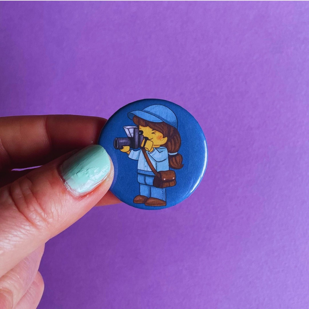 Photographer Button Badge 37mm - Etsy