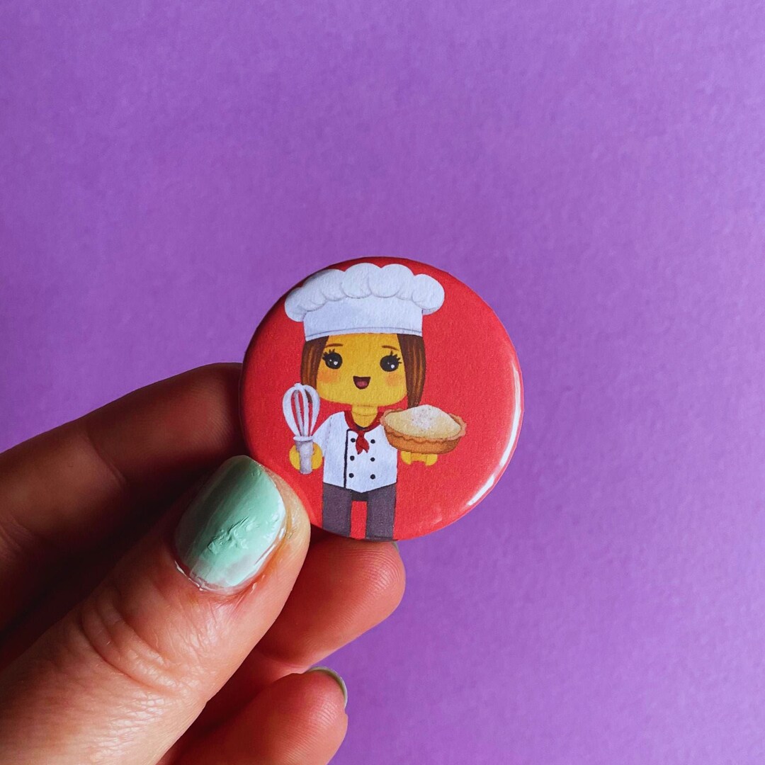 Chef Button Badge 37mm - Etsy