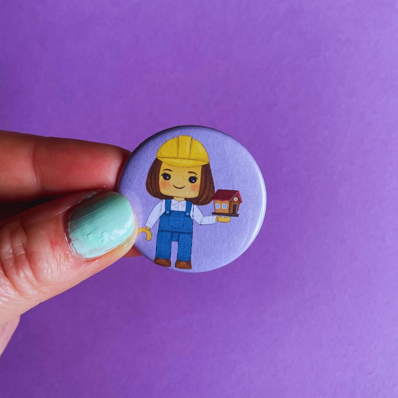 Architect Button Badge 37mm - Etsy