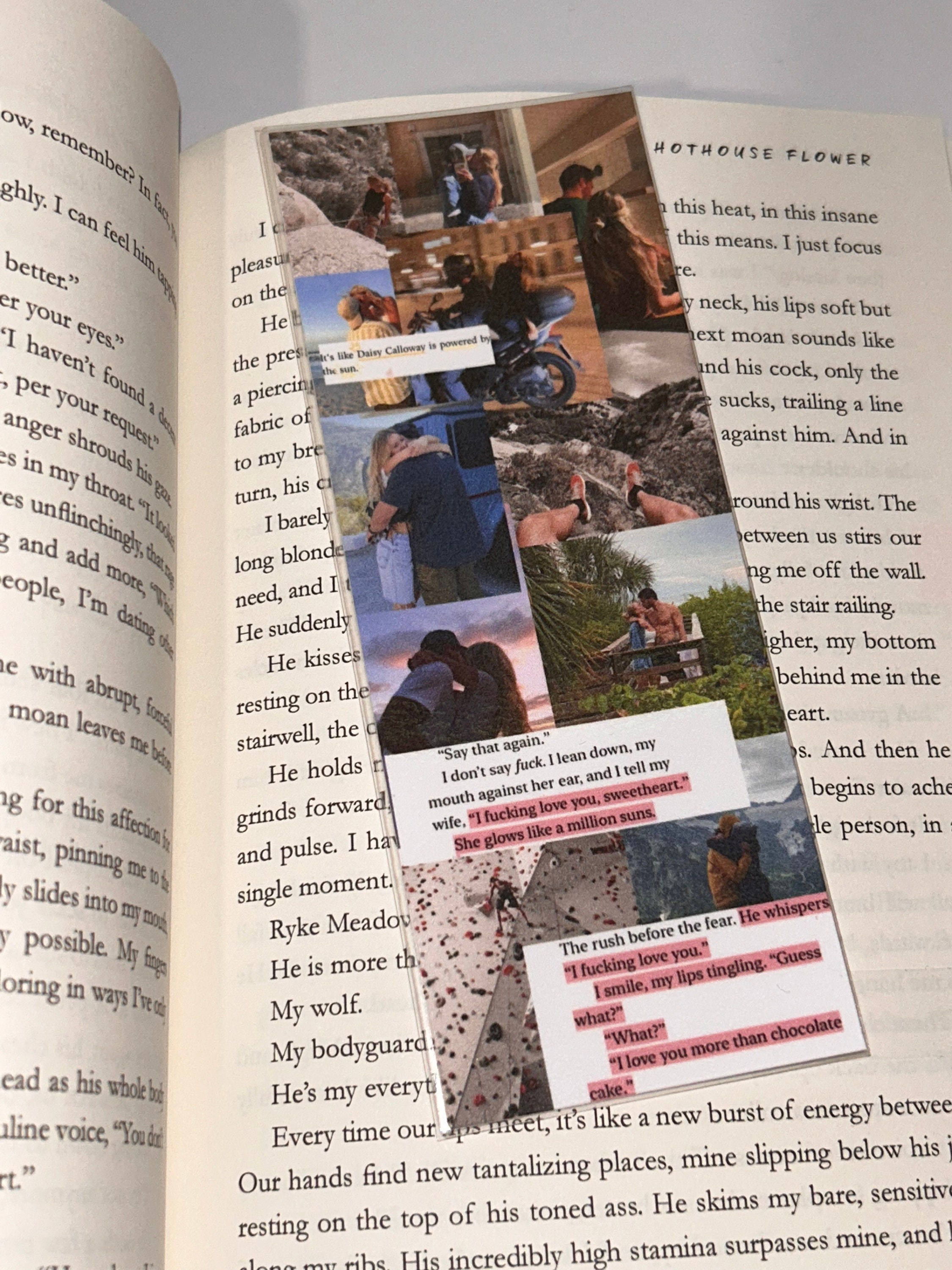 COLLAGE BOOKMARKS Romance Bookmarks Gifts for Her Laminated Bookmarks ...