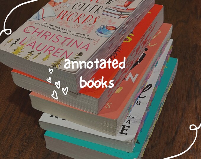 Annotated Books - Etsy