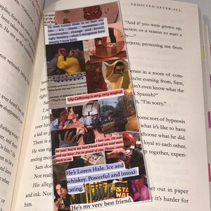 COLLAGE BOOKMARKS | Romance Bookmarks | Gifts for Her | Laminated ...