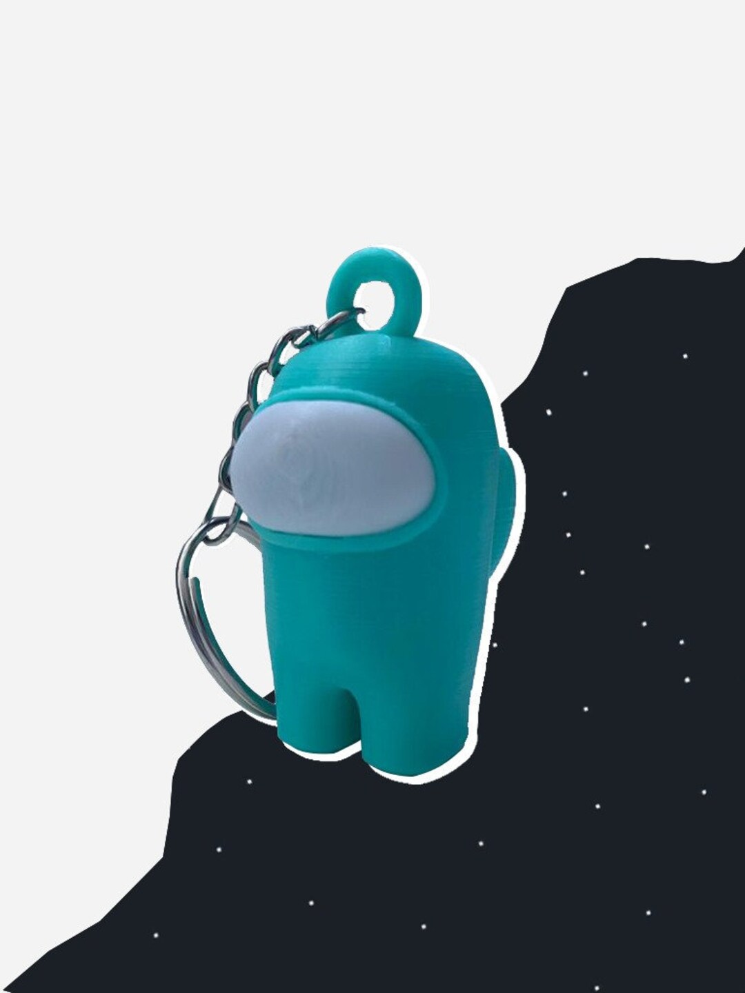 Among Us Keychain Crewmate Handmade Customizable Among Us - Etsy