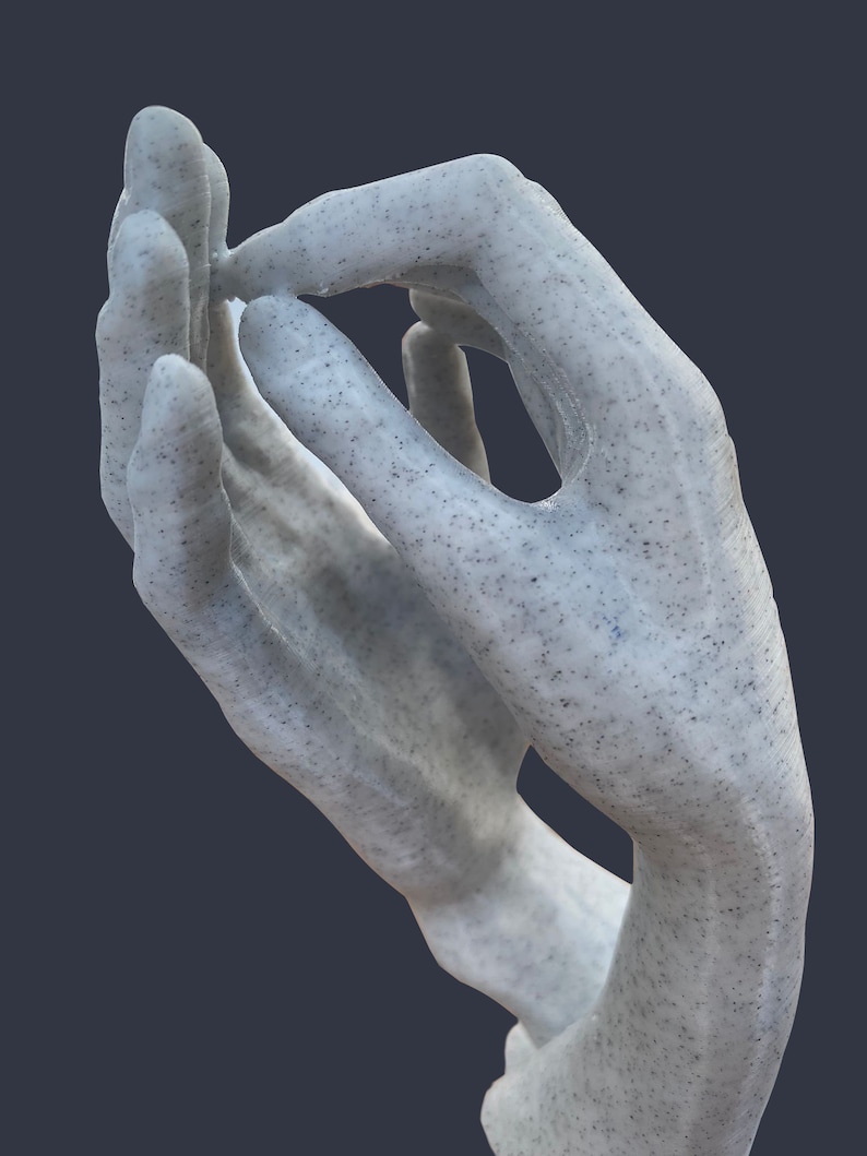 The Cathedral by Auguste Rodin Statue Replica 3D Printed - Etsy