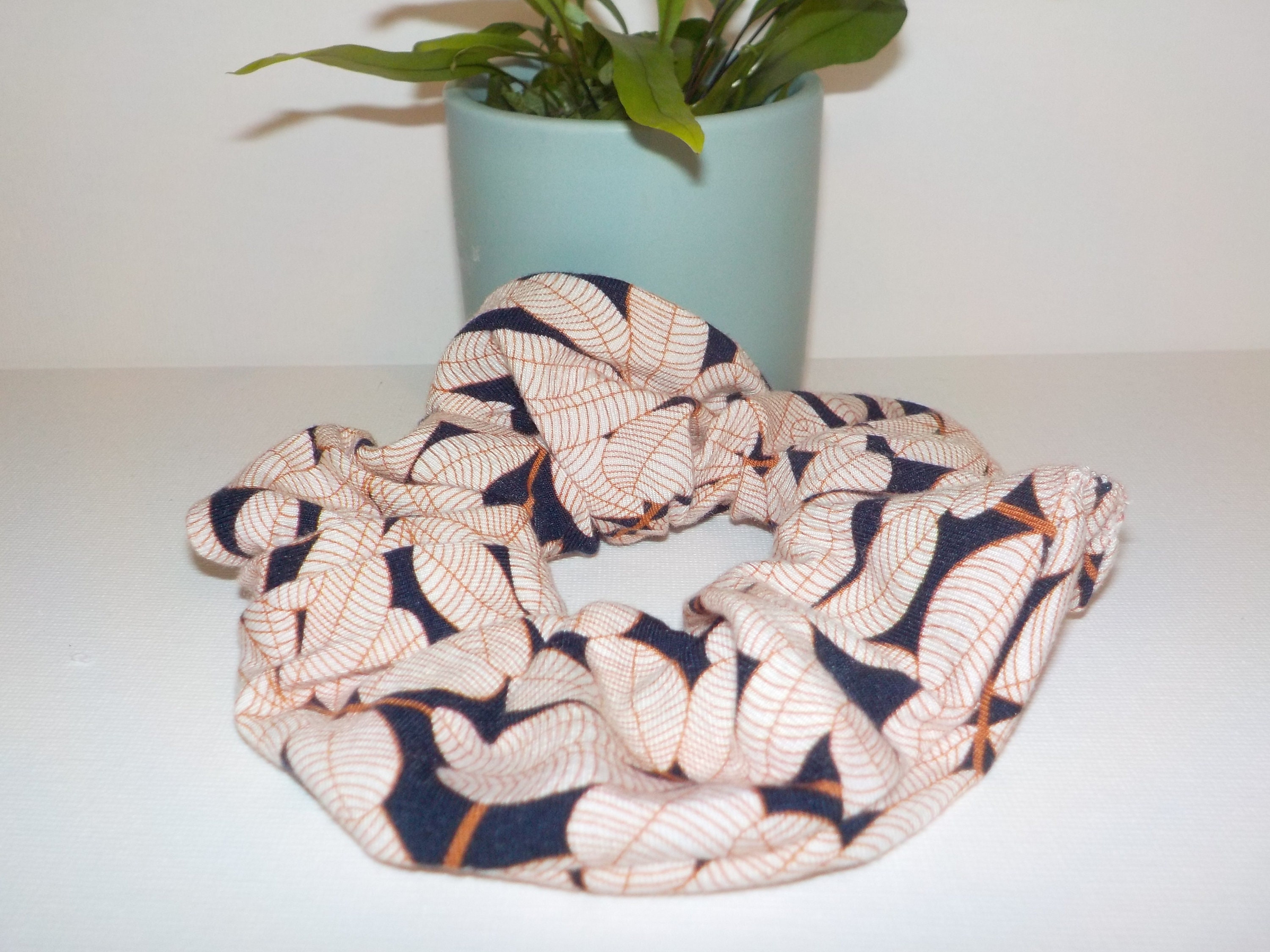 Scrunchie. Jocelyn Proust Design - Leaf Printed. Scrunchy. 4 Way ...