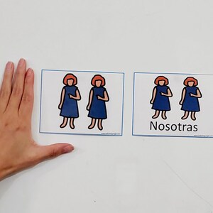 Spanish Personal Pronoun Flashcards - Etsy