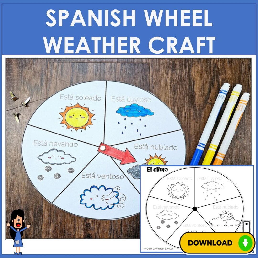Spanish Weather Wheel Craft - Etsy