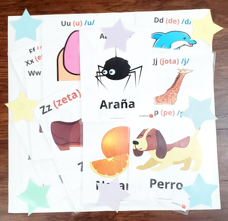 Spanish Alphabet- Name and Sound - Etsy