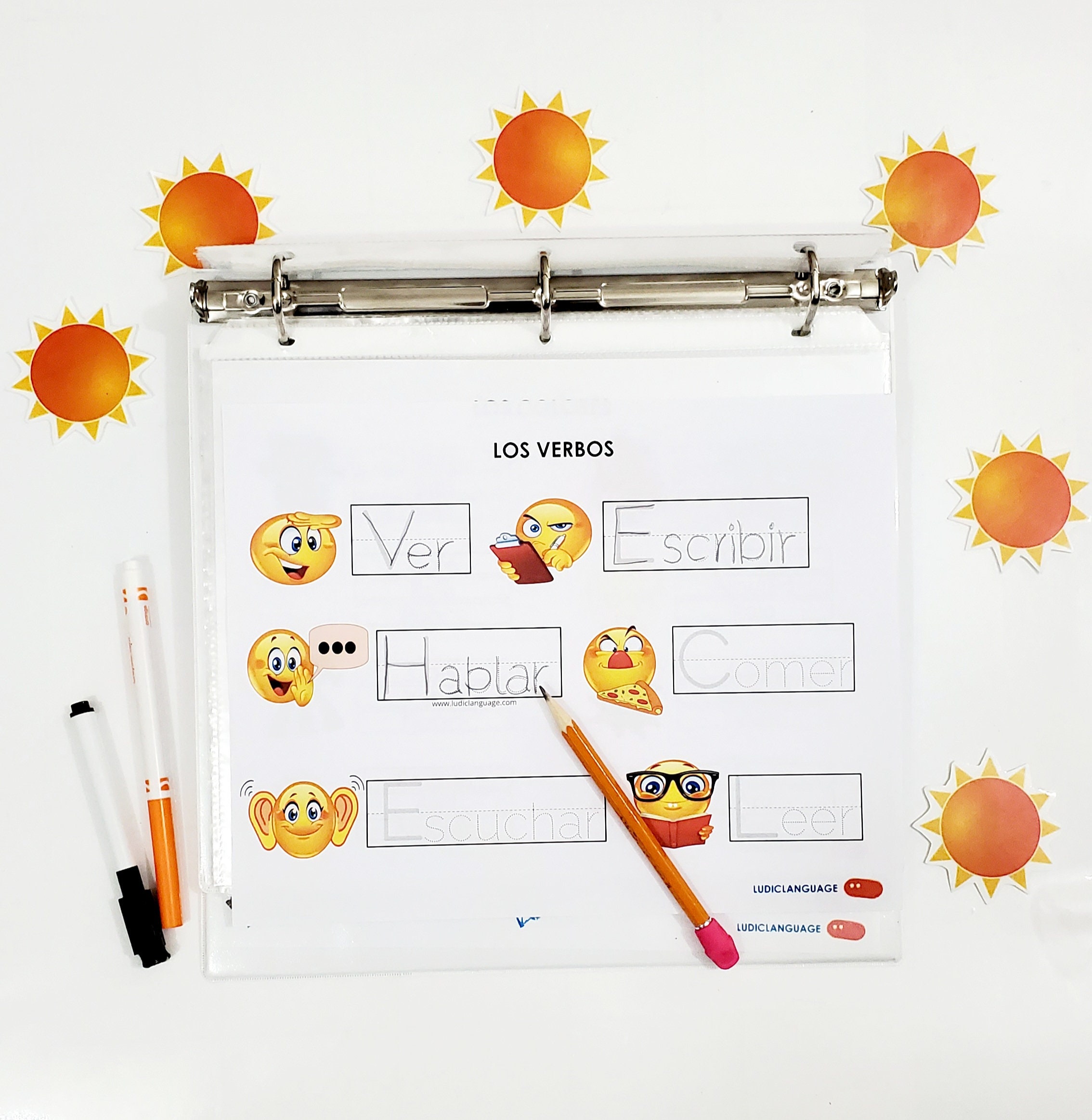 Spanish Learning Activity Binder - Etsy