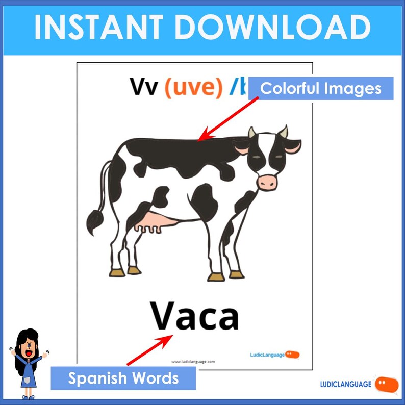 Spanish Alphabet- Name and Sound - Etsy