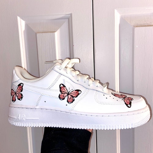 Pink Air Force 1 Custom Nike Air Force 1 Pink Tones Custom - Etsy
