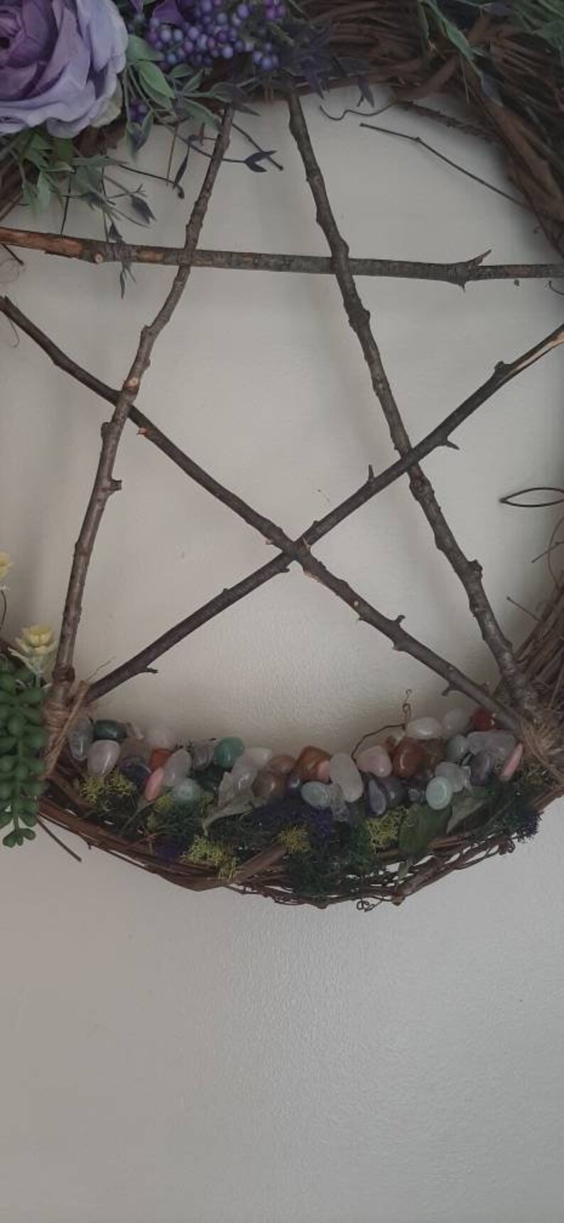 18" Pentacle Grapevine Wreath - Etsy