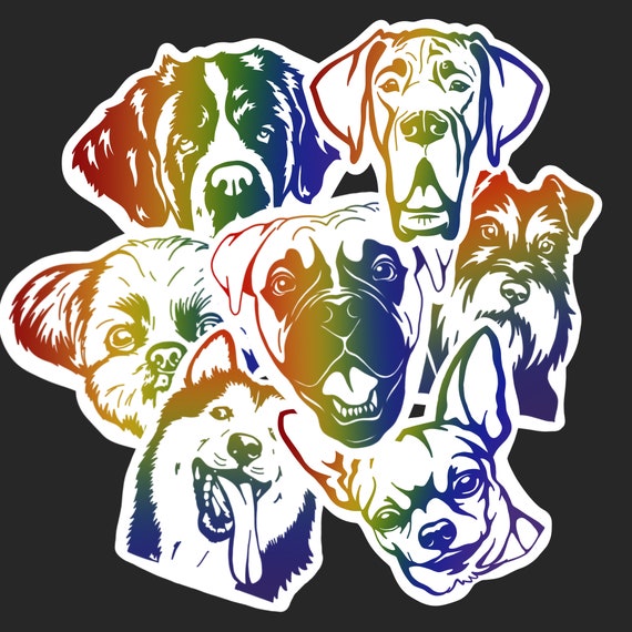 Dog Breed Stickers Dog Stickers Waterbottle Sticker Laptop | Etsy