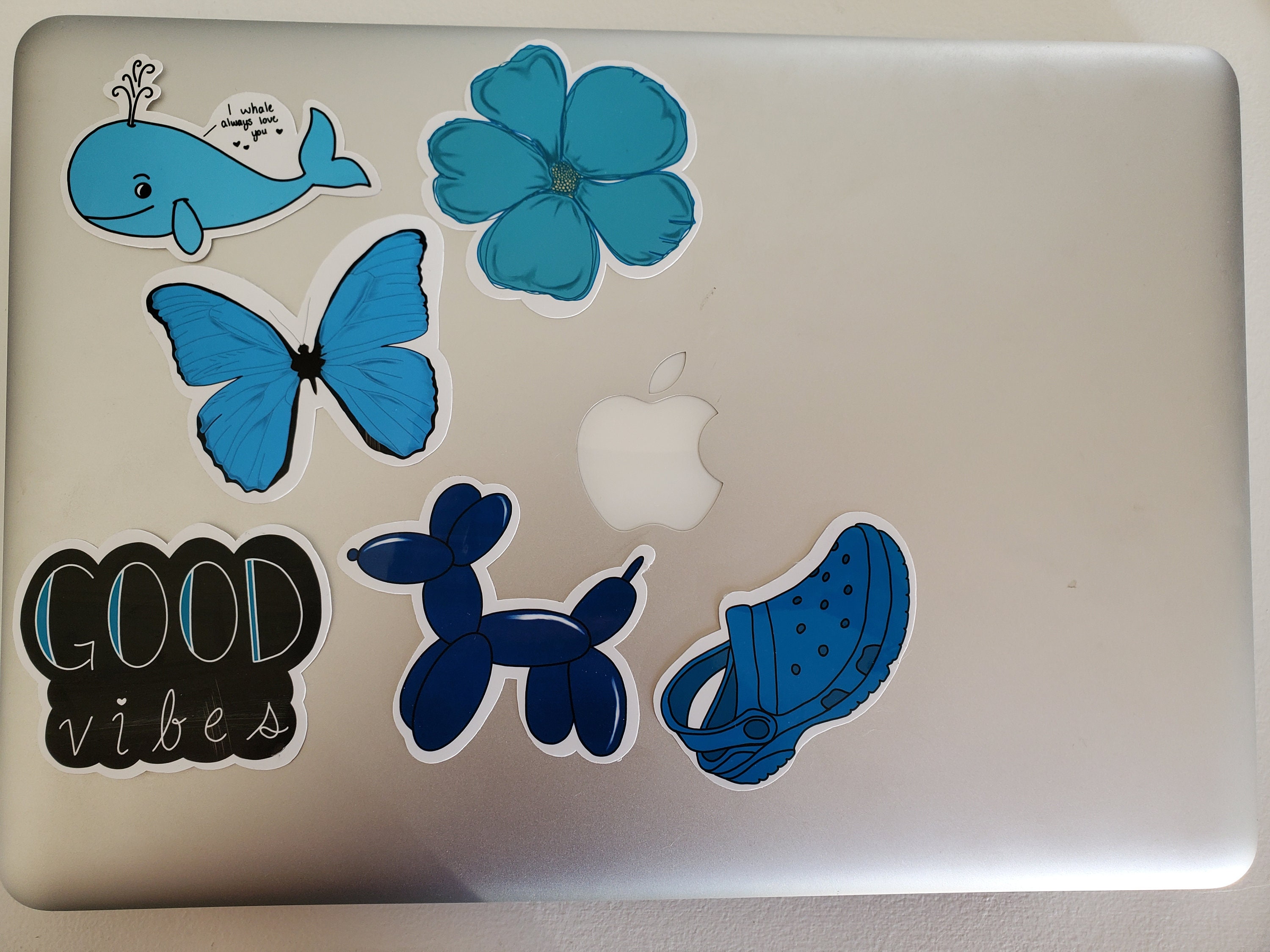 Five Random Blue Sticker Pack blue stickers cute | Etsy