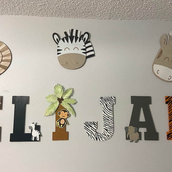 Jungle Letters - Etsy