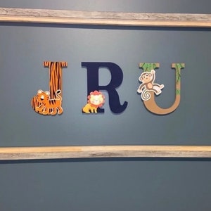Jungle Theme Hand Painted Letters - Etsy