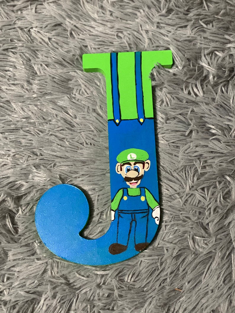 Mario Theme Hand Painted Letters - Etsy
