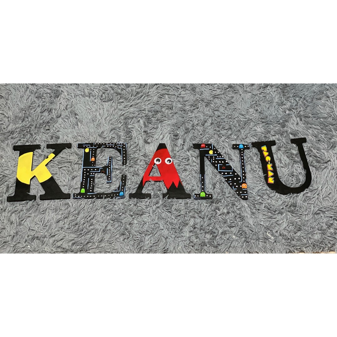 Pac-man Theme Letters - Etsy