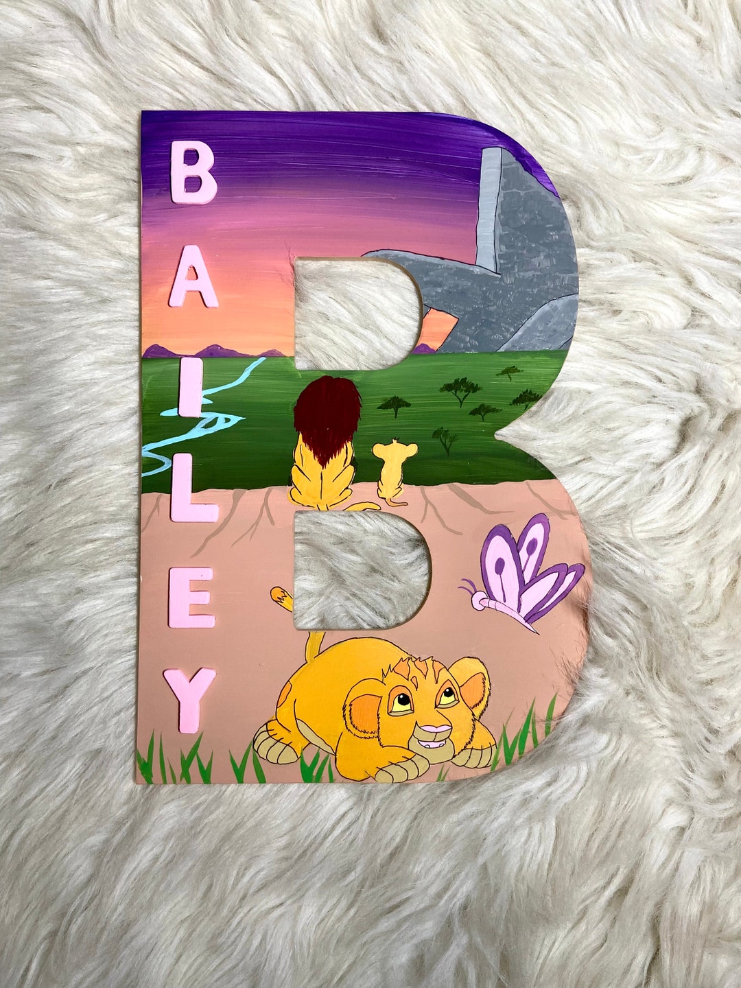 Lion King Theme Letters - Etsy