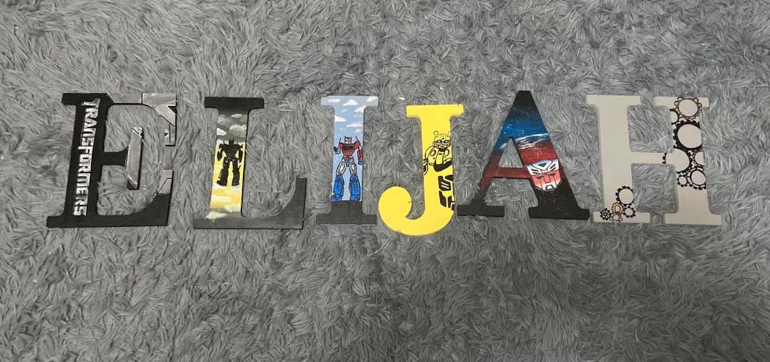 Transformers Theme Letters - Etsy