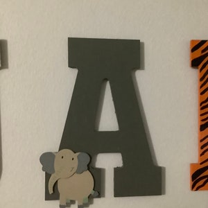 Jungle Theme Hand Painted Letters | Etsy