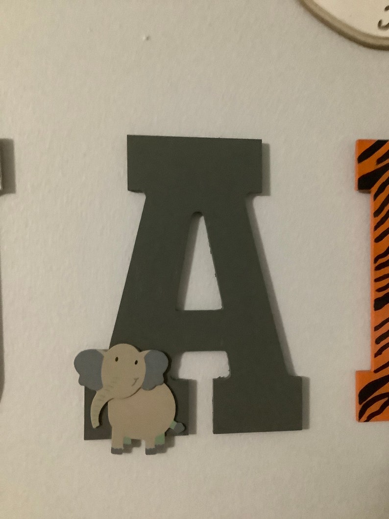 Jungle Theme Hand Painted Letters | Etsy