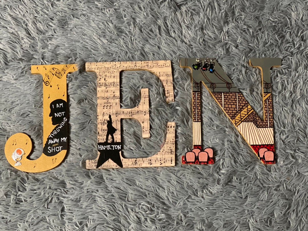 Hamilton Hand Painted Letters - Etsy