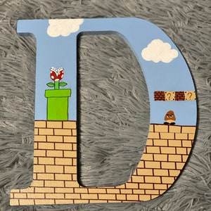 Mario Theme Hand Painted Letters - Etsy