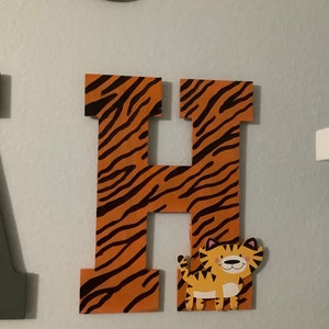 Jungle Theme Hand Painted Letters | Etsy