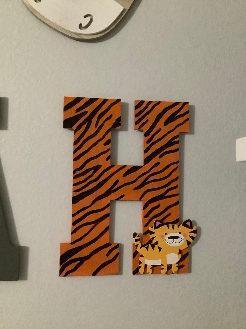 Jungle Theme Hand Painted Letters | Etsy