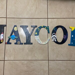 Space Themed Letters - Etsy