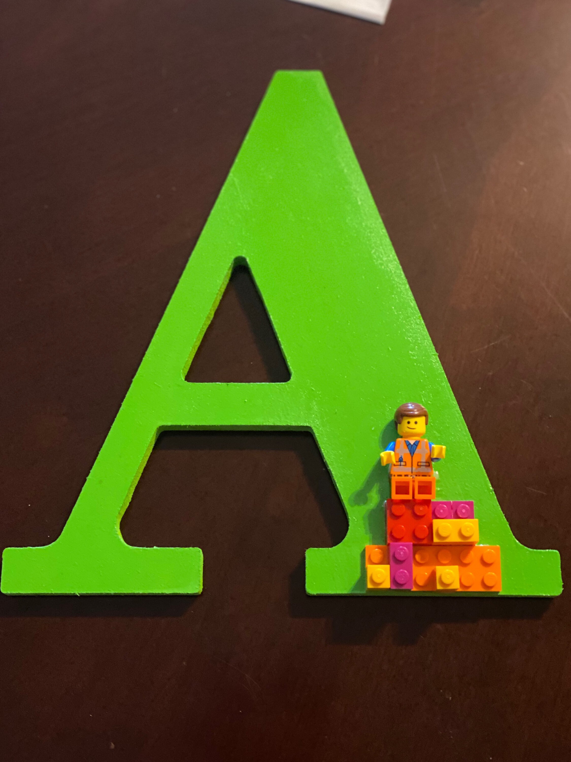 Building Block Hand Painted Theme Letters - Etsy