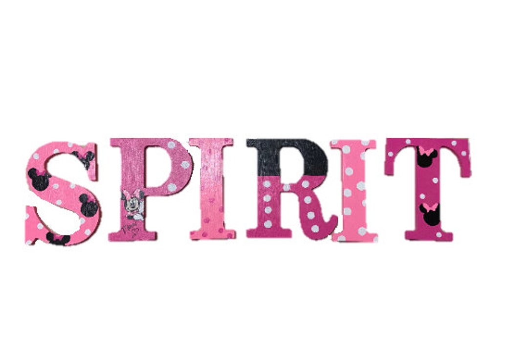 Minnie Mouse Hand Painted Letters - Etsy