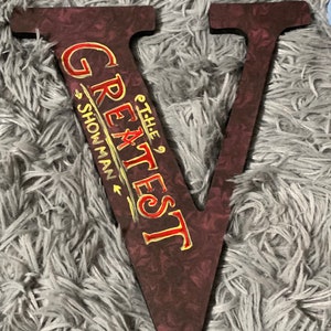 Greatest Showman Hand Painted Theme Letters - Etsy