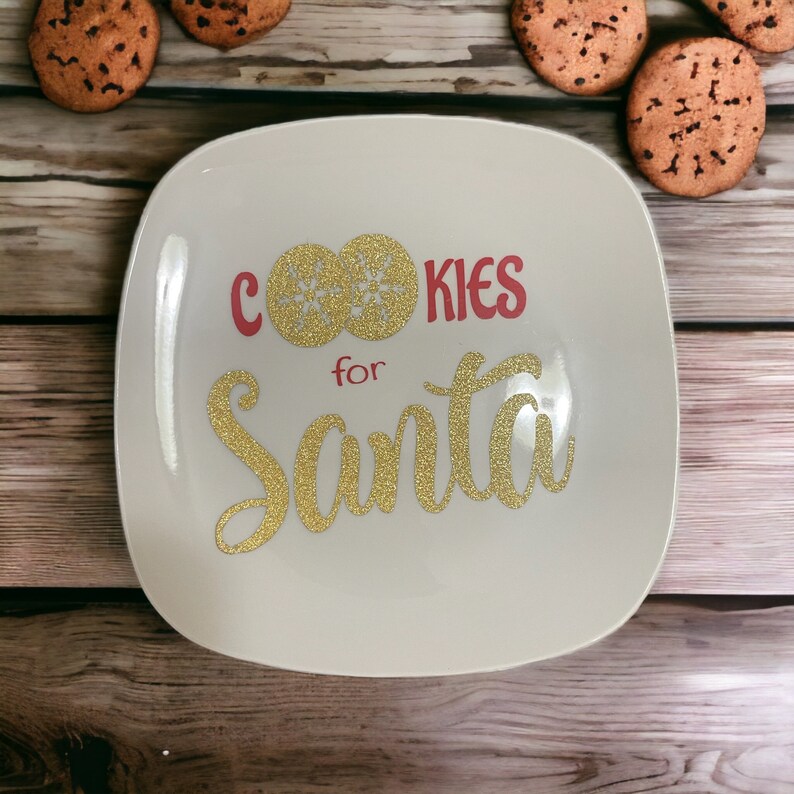 Cookies for Santa Plates - Etsy