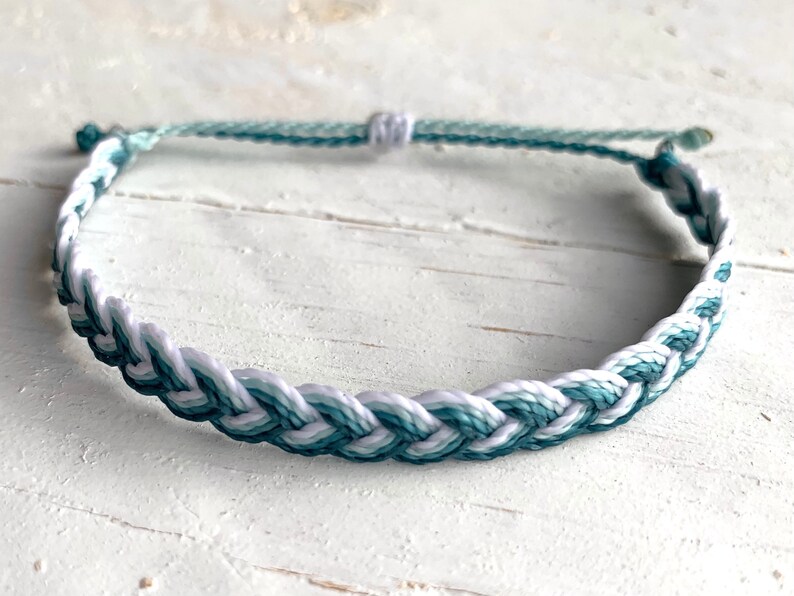 Color Melt Braid Waxed Cord Stackable String Bracelet | Etsy